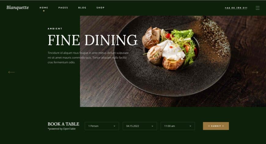 Food And Beverage Website Design and Examples - Kang Xiang
